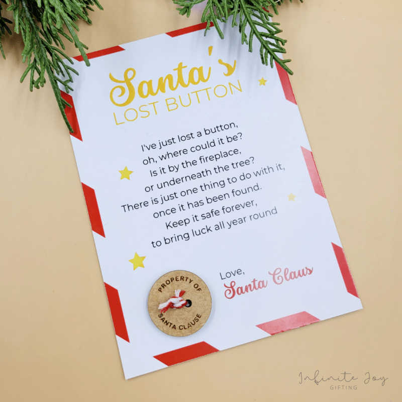 Santa's Lost Button | Infinite Joy Gifting