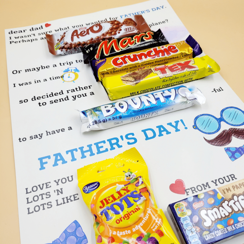 Chocolate & Candy Card (Father's Day) | Infinite Joy Gifting