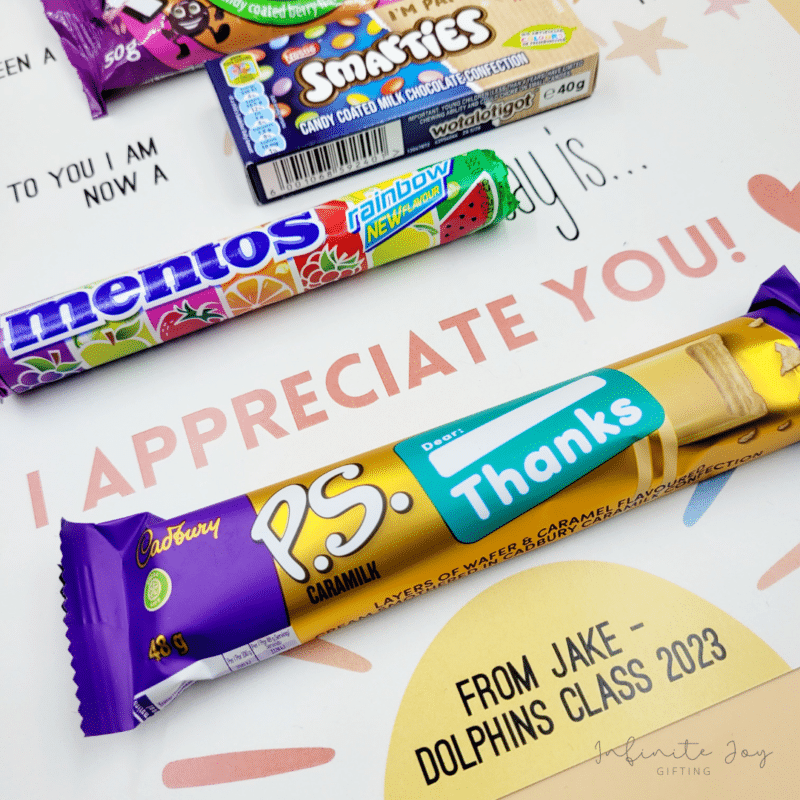 Chocolate & Candy Card Teacher | Infinite Joy Gifting