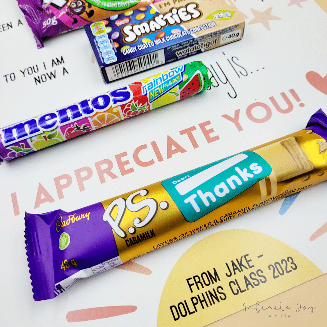 Chocolate & Candy Card (Teacher) - Infinite Joy Gifting