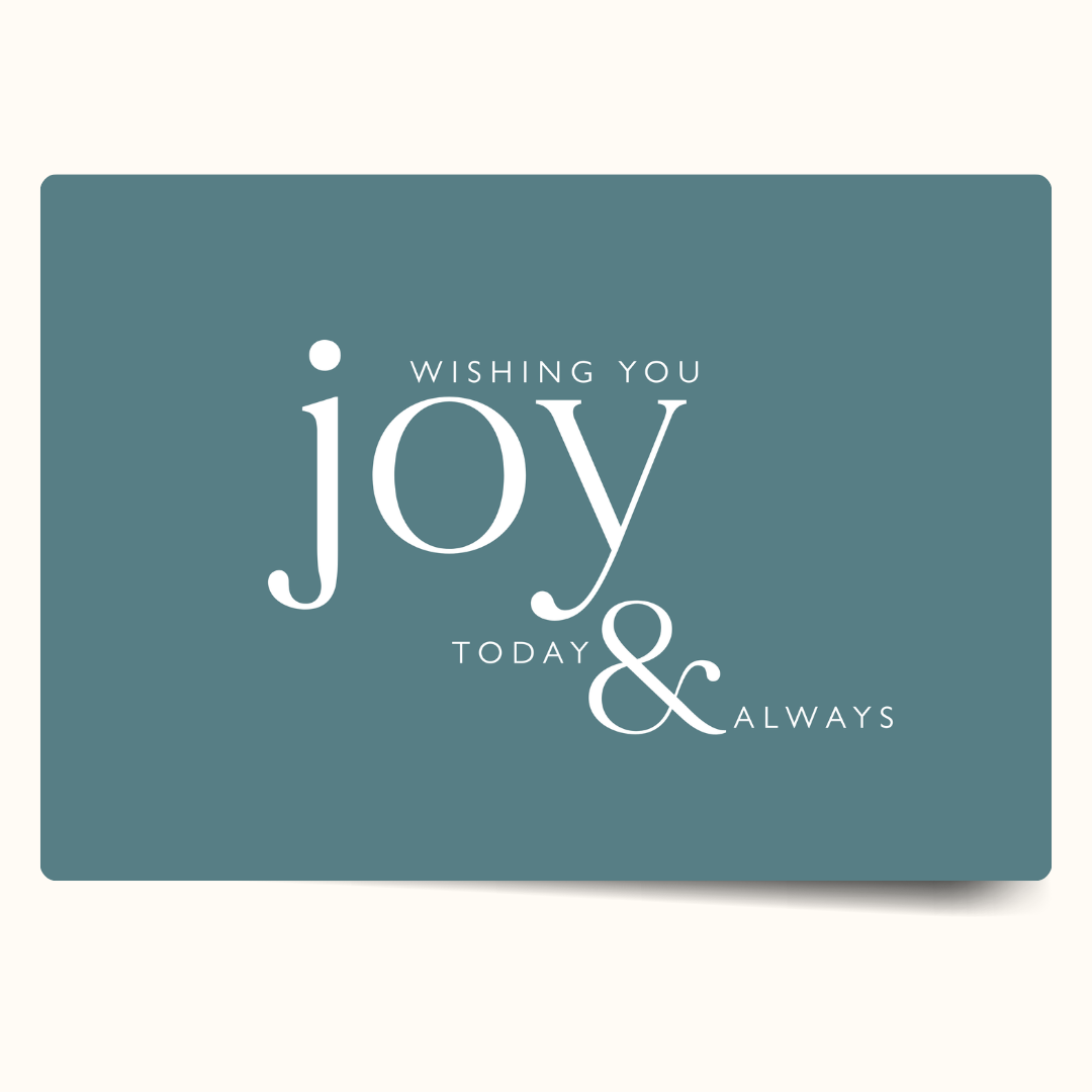Wishing You Joy Today & Always A6 Postcard | Infinite Joy Gifting